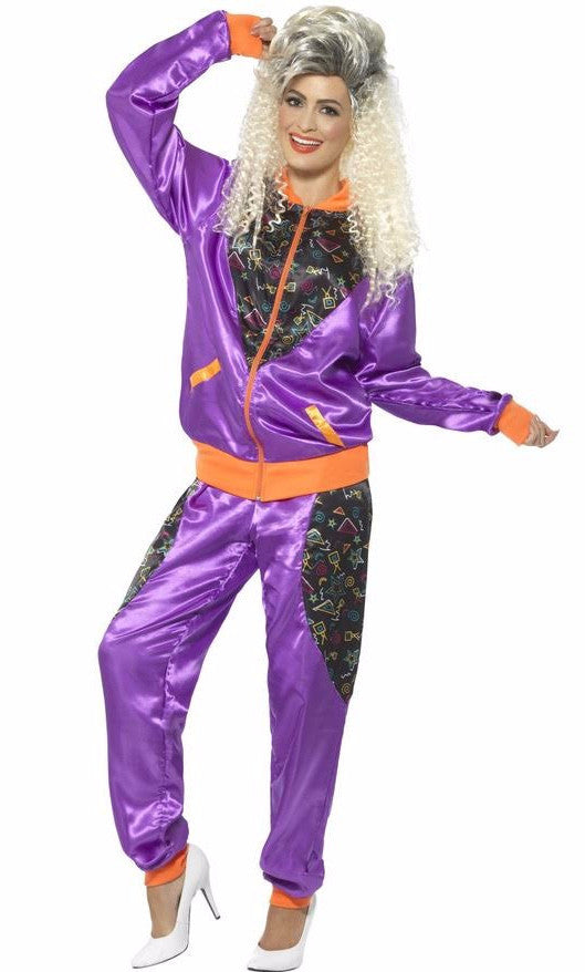 Retro Ladies Shell Suit Purple-size 16 left Costume €12.50 ...